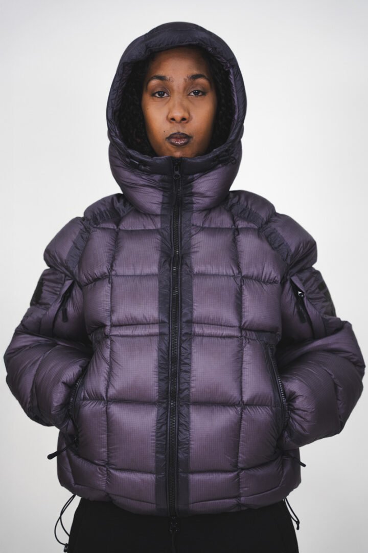 ID PUFFER JACKET – LÚPINA PURPLE - Isak Douah