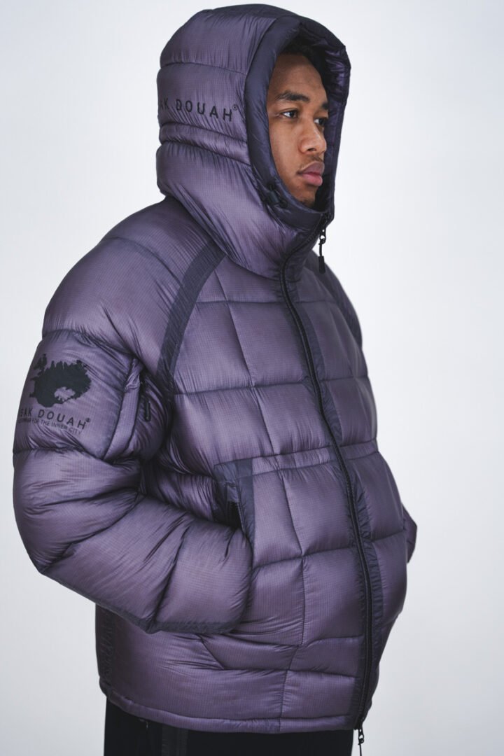 ID PUFFER JACKET – LÚPINA PURPLE - Isak Douah