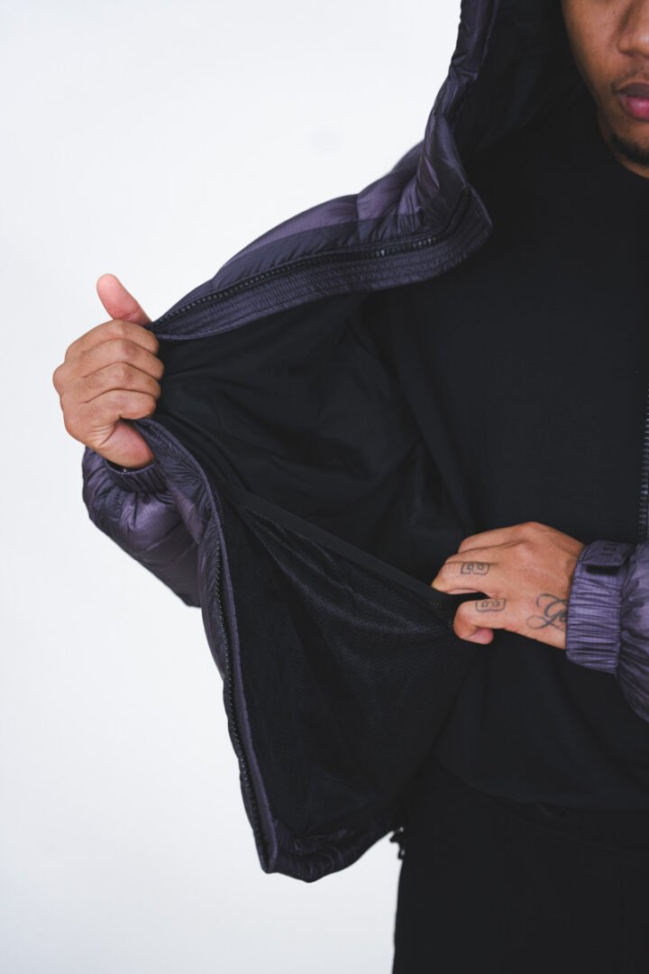 ID PUFFER JACKET – LÚPINA PURPLE - Isak Douah