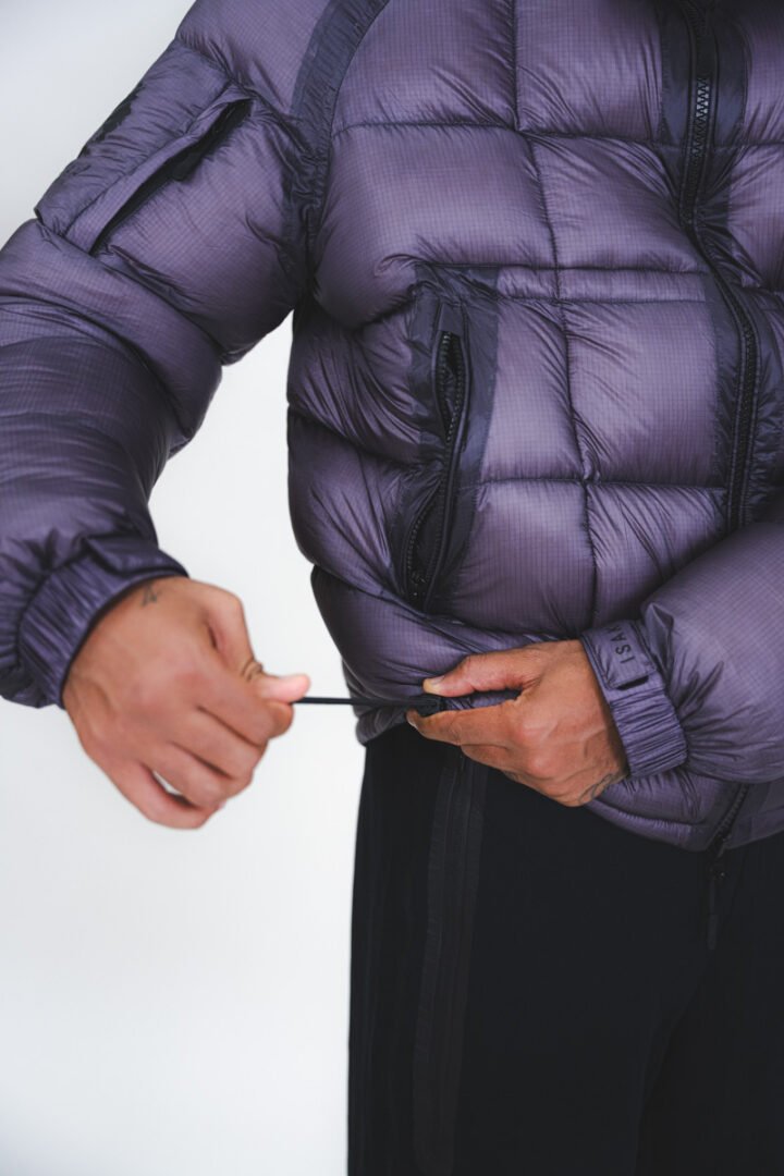 ID PUFFER JACKET – LÚPINA PURPLE - Isak Douah